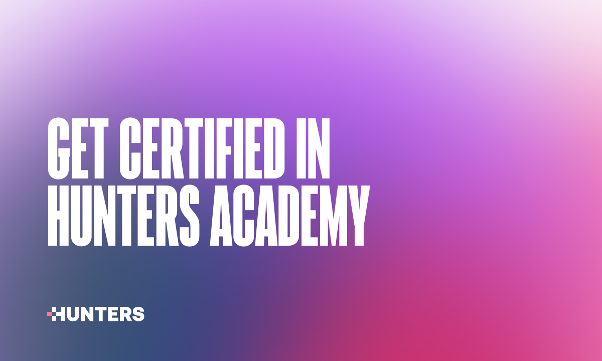 Get Certified in Hunters Academy!